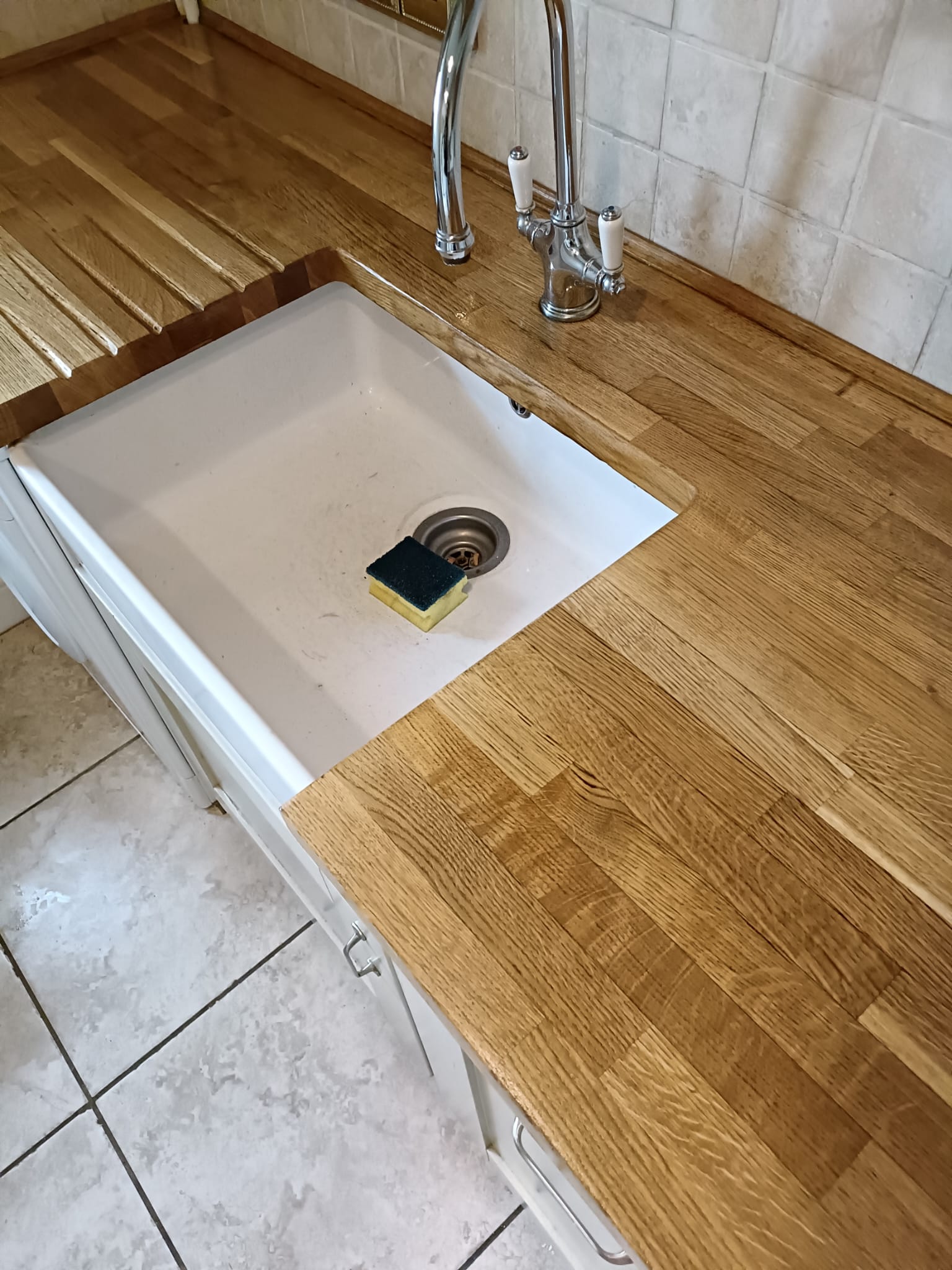 Wooden Kitchen Worktop Restoration Wimbledon